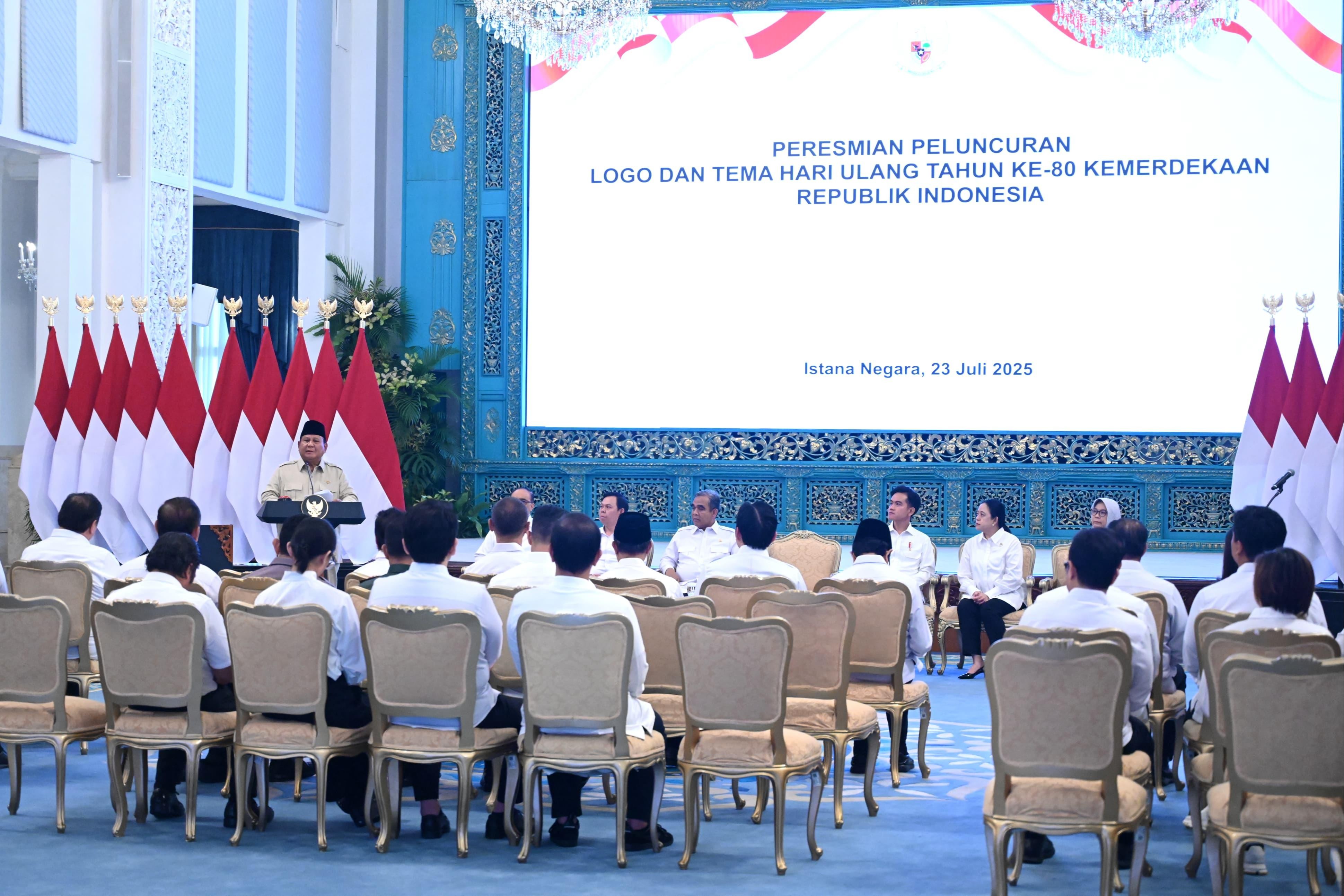Presiden Prabowo Resmikan Logo 80 Tahun Kemerdekaan RI | NNC Netralnews