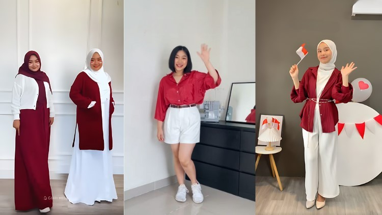 8 Inspirasi Outfit Merah-Putih yang Stylish & Patriotik untuk 17 ...