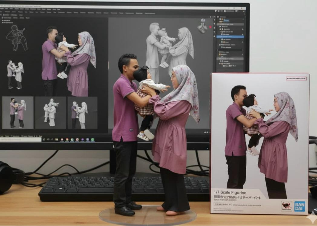 Gampang Banget! Bikin Miniatur 3D & Figur Action Figure di HP/Laptop ...