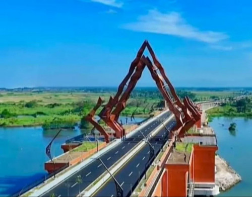 Jembatan Pandansimo Menuju Kabanaran yang Telah Diresmikan Presiden ...