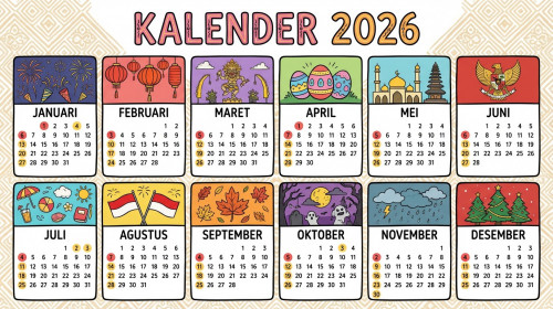 Kalender 2026 Lengkap untuk Karyawan, Pelajar, dan ASN: Cek Libur ...