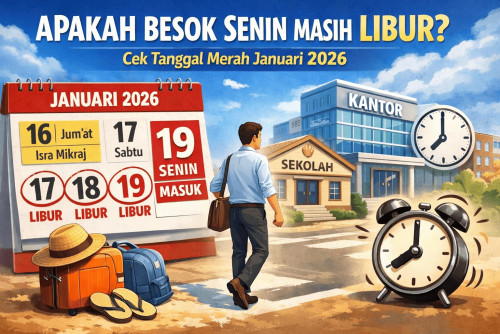 Besok Senin Tanggal Merah? Ini Kalender Libur Januari 2026 | NNC Netralnews