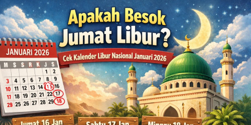 Apakah Besok Jumat Libur? Cek Kalender Libur Nasional Januari 2026 ...