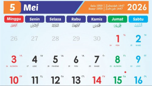 Cek Kalender 2026: Libur Nasional dan Cuti Bersama, Siap-siap Panen ...