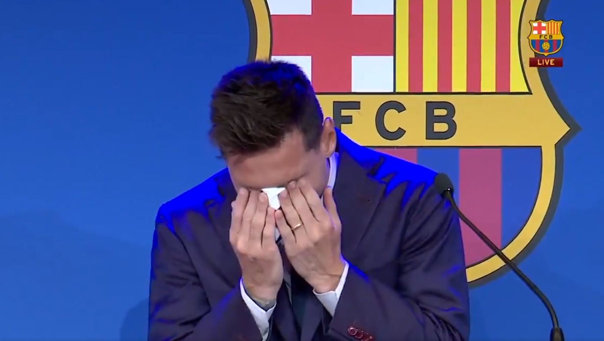 Tisu Bekas Nangis Lionel Messi saat Perpisahan Dijual Rp14 M, Ini yang ...