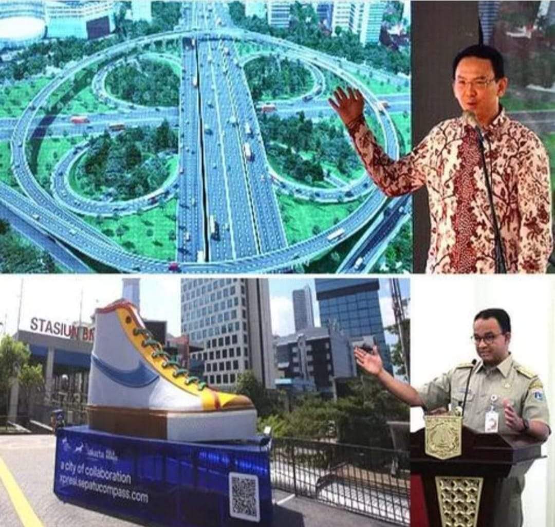 Ahok Bangun Simpang Susun Semanggi, Anies Bangun Tugu Sepatu, Eko ...