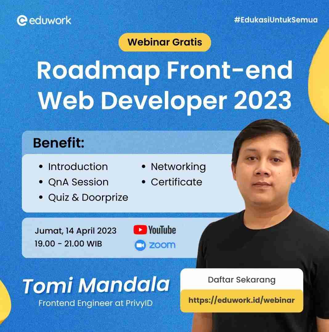 Roadmap Front-end Web Developer 2023 | NNC Netralnews