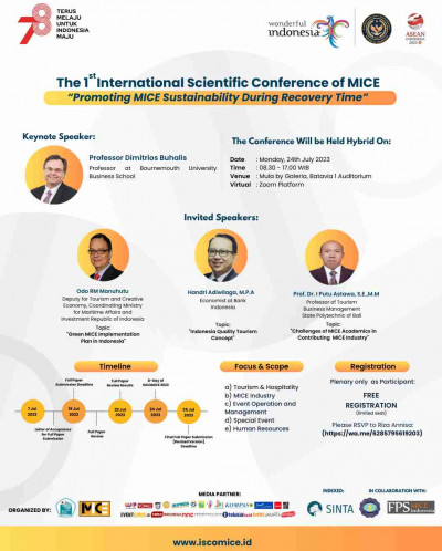 PNJ Sukses Gelar International Scientific Conference MICE Pertama di ...