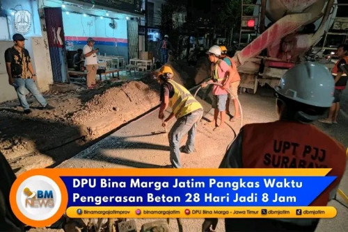 Gunakan Teknologi Beton Fast Track, Jalan Mastrip Surabaya Rampung ...
