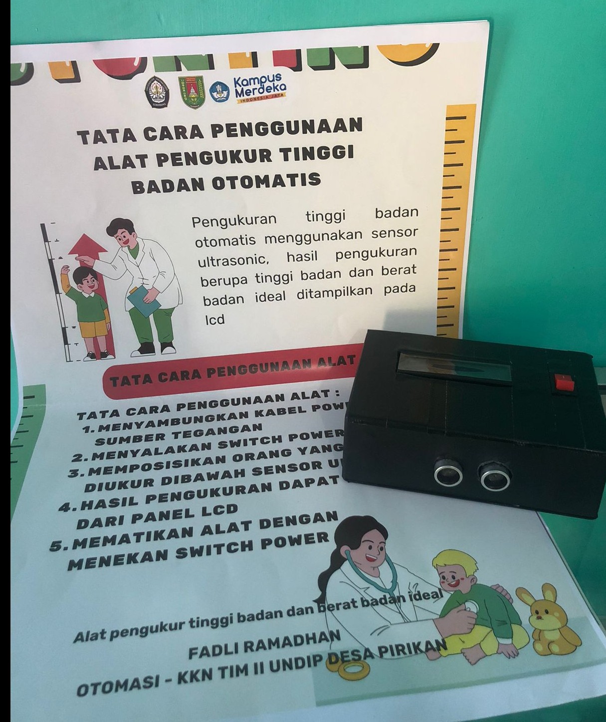 Mahasiswa KKN Undip Membuat Alat Pengukur Tinggi dan Berat Badan Ideal ... Mahasiswa KKN Undip Membuat Alat Pengukur Tinggi dan Berat Badan Ideal ...